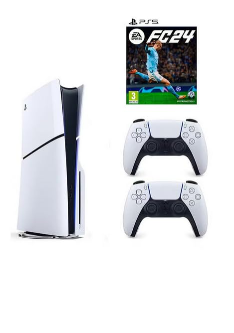 Buy SIE Sony PlayStation 5 Slim Disc with Extra Dualsense White ...