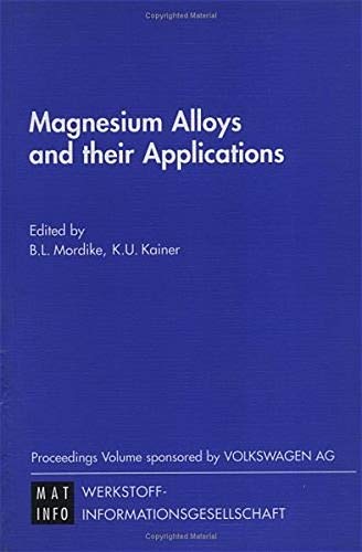 Magnesium Alloys and Their Applications: Buy Online at Best Price in ...