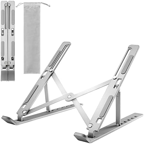 UNIFUN Portable Laptop Stand,6 Levels Height Adjustable Laptop Holder ...
