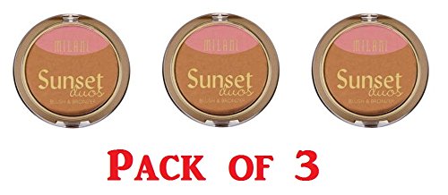 Amazon.com : Milani Sunset Duos Blush & Bronzer, 05 Sunset Breeze (Pack ...