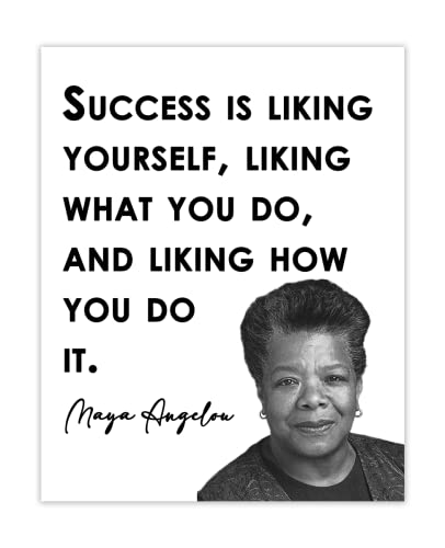 Amazon.com: Inspirational Wall Art Poster "Success is Liking…", Maya ...