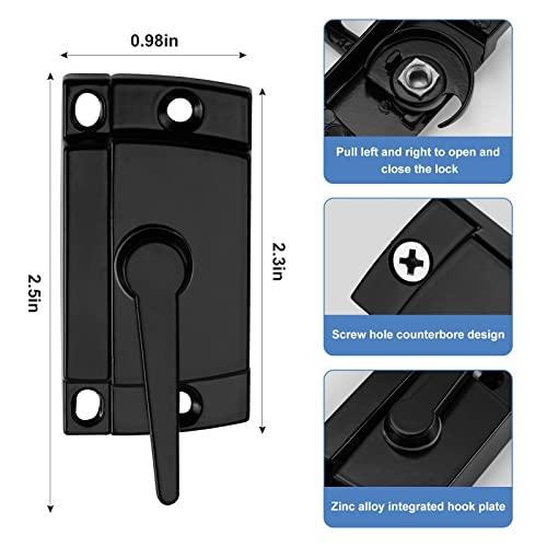 Snapklik.com : MXiiXM 4 Pack Sliding Window Sash Locks, Cam Window Sash ...