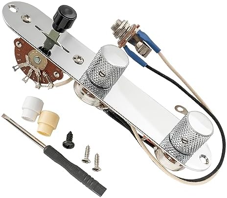 Musiclily Pro Loaded Tele Control Plate Pre-Wired Wiring Harness with 3 ...