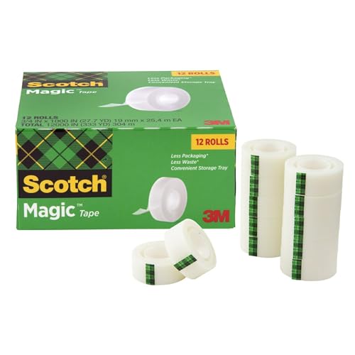Snapklik.com : Magic Tape, 12 Roll Cabinet Pack, Great For Gift ...