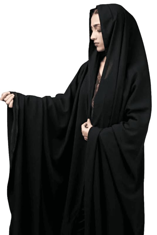 Polyester Irani Rida Chadar For Muslim Women Girls Long Black ...