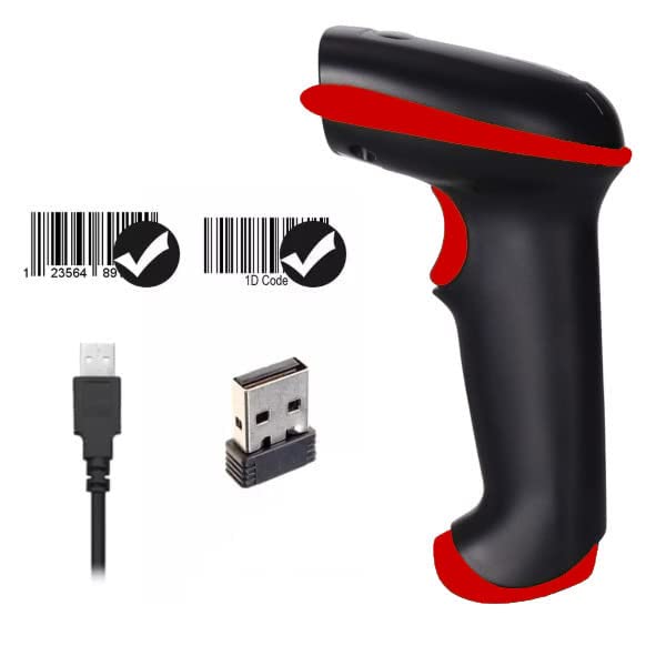 F2C Laser Barcode Scanner BIS Approved, Handheld 1D / 2D USB Wireless ...
