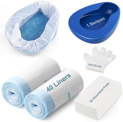 Amazon.com: Bed pan Set Includes 30 Super Absorbent Pads, 40 Disposable ...