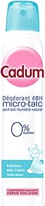 Cadum - Déodorant Femme Atomiseur Micro Talc Fraîcheur Anti Traces Efficacité 48h - 200 ml ...