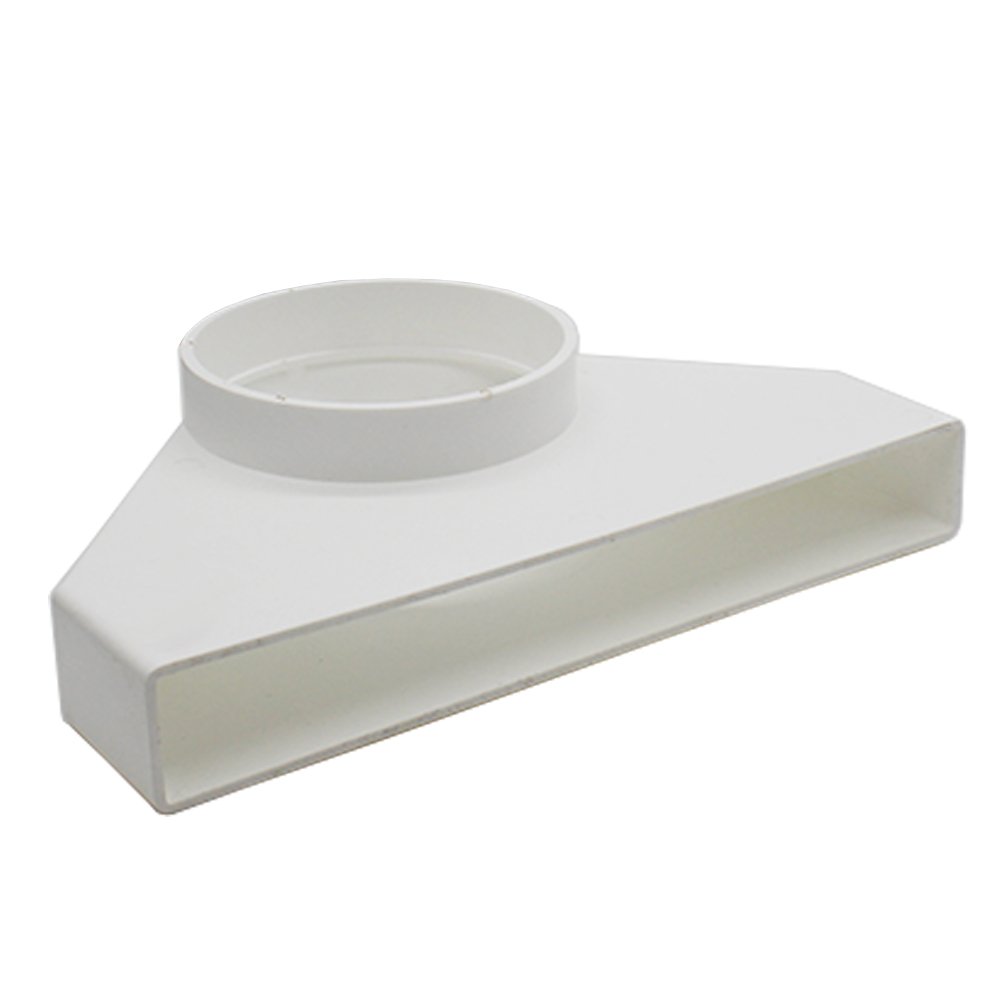 Kair Plenum Elbow Bend Adaptor 234mm x 29mm to 100mm - 4 inch ...