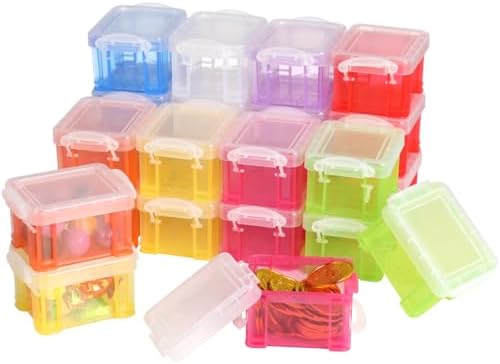 Amazon.com - OMISTAR 24 Pcs Mini Plastic Storage Bins, 3"×2.4"×2" Small ...