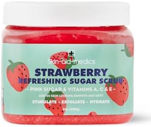 Amazon.com : Skin-Aid-Medics Strawberry Refreshing Sugar Scrub with ...