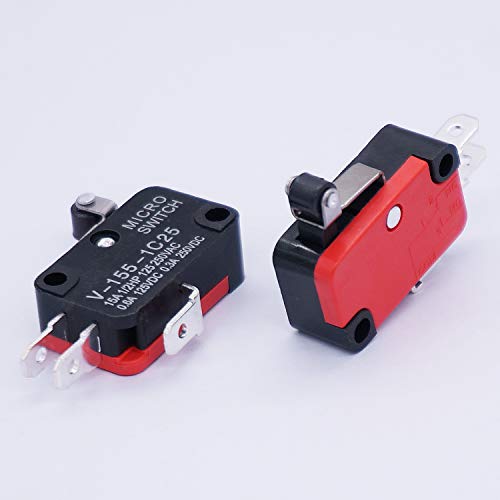 Snapklik.com : 6Pcs Micro Limit Switch Short Hinge Roller Lever Arm ...