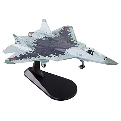 HANGOU 1/100 SU-57 Model Fighter Jet Plane Model Alloy Diecast Model ...