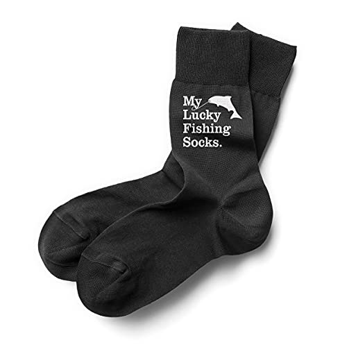Fishing Socks Gift Idea Fisherman Dad Funny Fishing Socks for Men Size ...