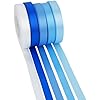Amazon.com: MAYREEL Blue Satin Ribbon 3/8 Inch Thin Light Baby Blue ...