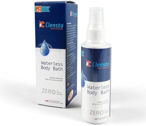 Amazon.com: Clensta No Rinse Body Wash | 3.38 Fl Oz (100ml) | Waterless ...