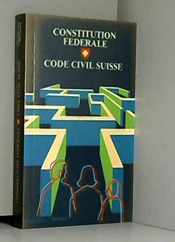 Amazon.com: Constitution fédérale Code civil suisse: 9782829700903: Books