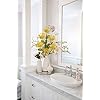 Amazon.com: Hollyone 33" Yellow Artificial Mums Flowers Chrysanthemum ...