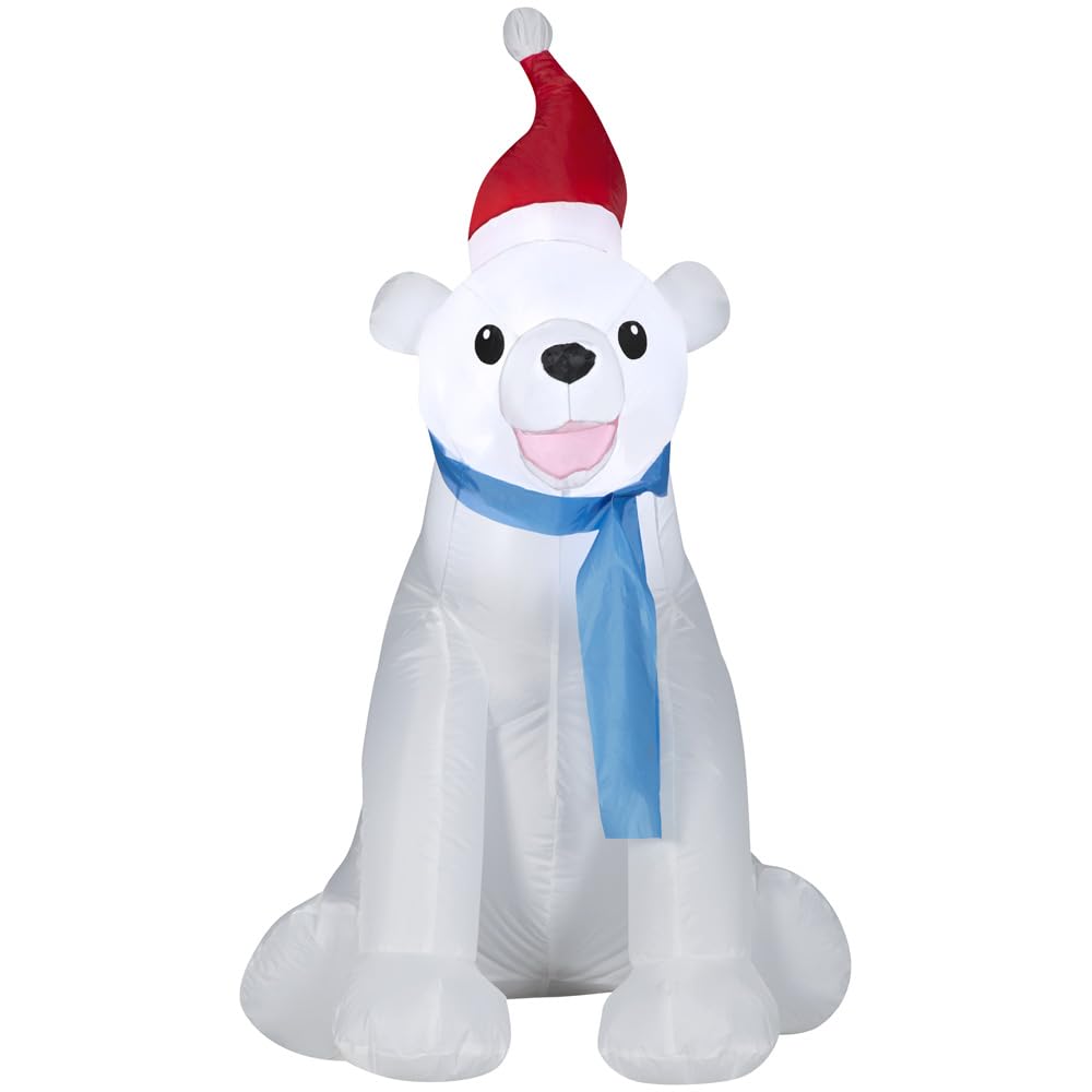 Snapklik.com : Gemmy Christmas Airblown Inflatable Polar Bear