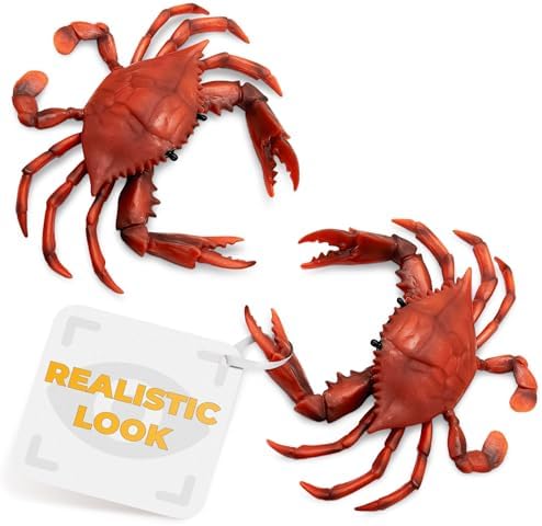 Amazon.com: RAYNAG 1 Piece Artificial Plastic Crab, Simulated Sea ...