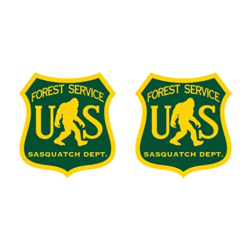Amazon.com: fagraphix Two Pack US Forest Service Sasquatch Dept Sticker ...