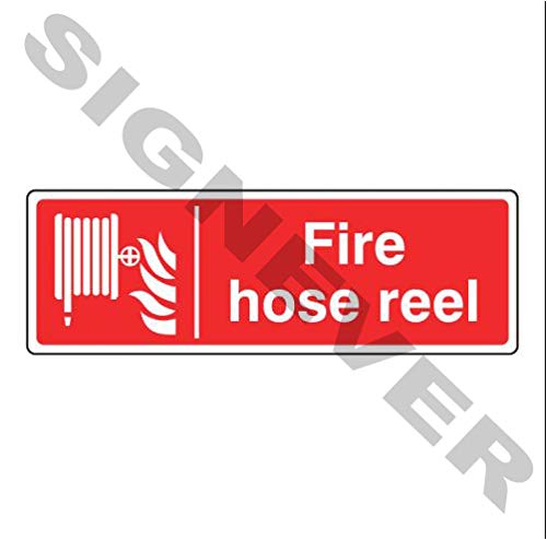 Buy SIGN EVER Fire Hose Reel Fire Exit Sign Stickers for Factory Office ...