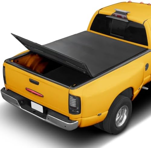 Amazon.com: D SOLUTIONS Tri-Fold Truck Bed Cover Soft Vinyl Tonneau ...