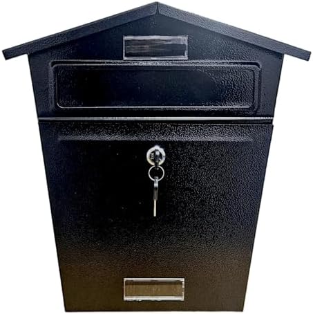 Top Home Solutions® Wall Mounted Post Box – Lockable with 2 Keys ...