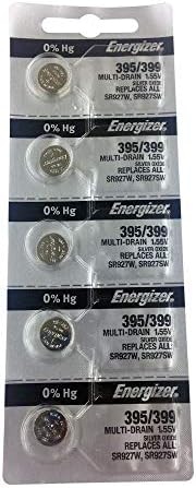 Amazon.com: Energizer 395/399 Silver Oxide 5 Batteries (SR927W ...