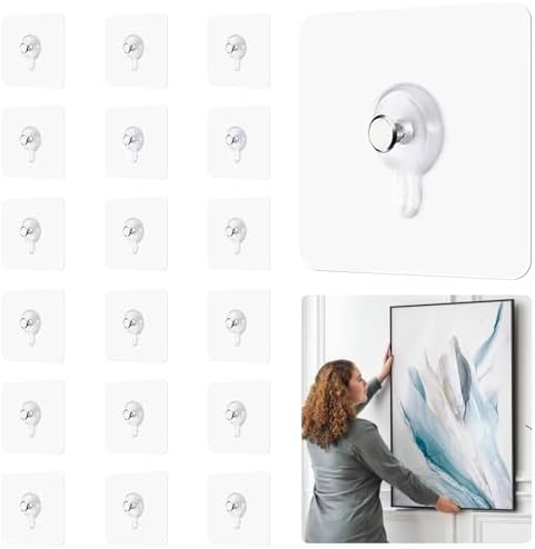 BSYFOP 30 Pcs Adhesive Wall Hooks, Hanging Hooks Self Ahesive ...