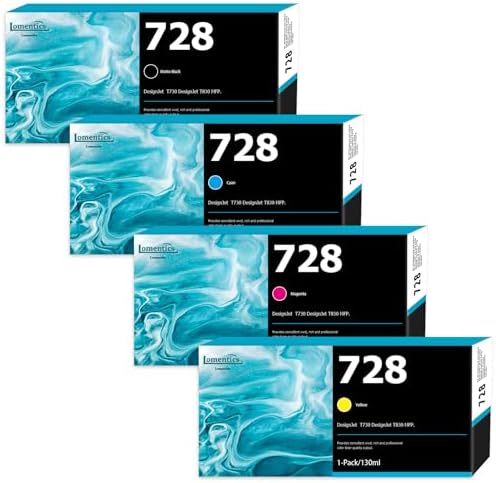 Amazon.com: 728 Ink Cartridge 4-Pack Replacement of HP 728 Ink ...