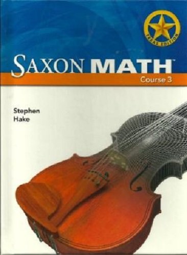 Amazon.com: Saxon Math Course 3 Texas: Teacher Technology Package Grade ...
