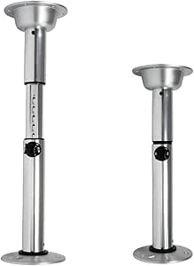 Marvix Pedestal Table Leg Adjustable Detachable Table Top Telescopic ...