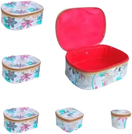 AYUSHMAN ENTERPRISE Women's Set of 5 kit Vanity Box for Makeup, Bindi ...