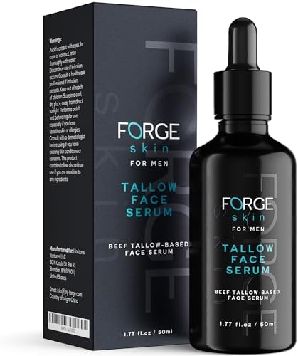 Amazon.com: FORGE SKIN® Night Beef Tallow Serum for Men [TALLOW-BASED ...