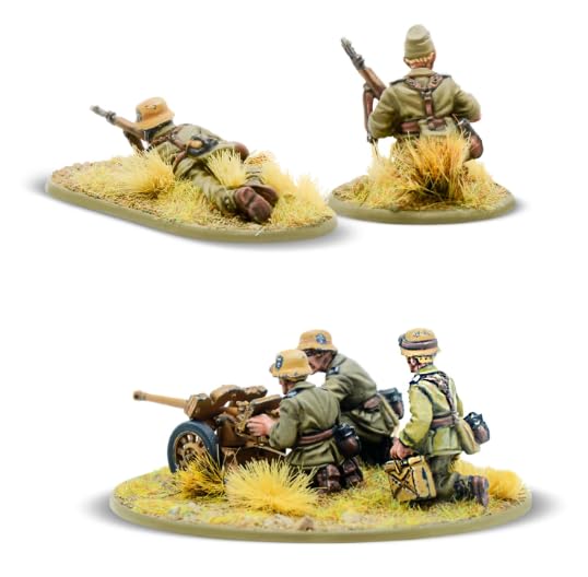 Warlord Games Afrika Korps Weapons Teams – 28mm Scale Miniatures for ...