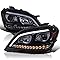 Amazon.com: Spec-D Tuning Glossy Black Projector Headlights with LED ...