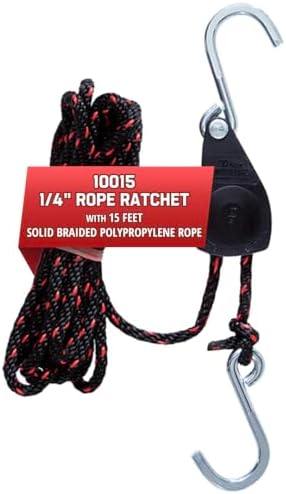 Rope Ratchet - 3/8" Ratchet Tie Down Rope, Block & Tackle Pulley System ...