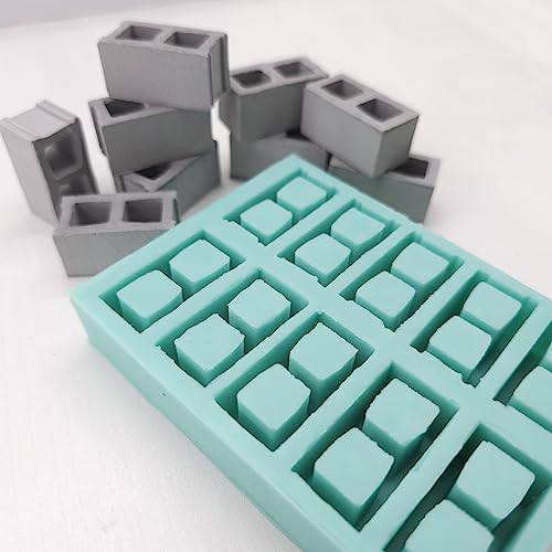 Amazon.com: Miniature Cinder Blocks Silicone Mold - 1:12 Scale with ...