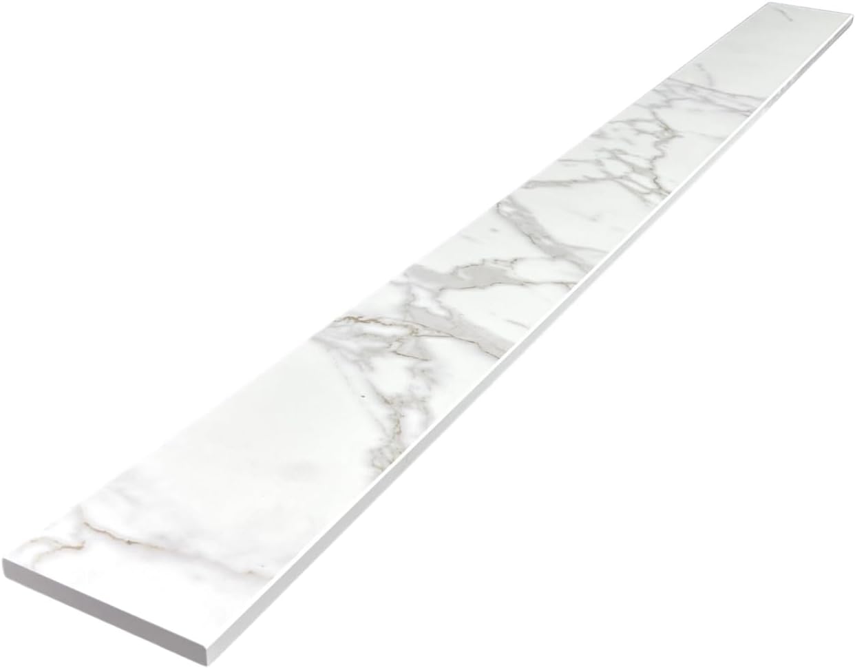 Threshold.Shop 48 inch Shower Curb Top | Calacatta Gold Engineered ...