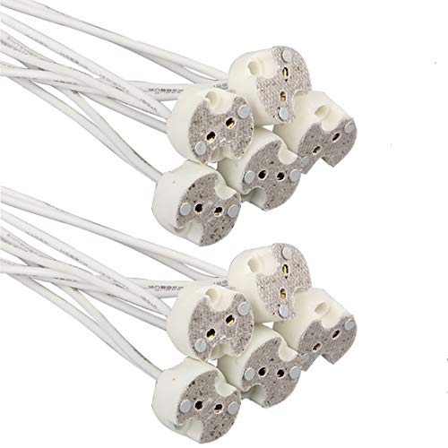 10 Pack MR16 GU5.3 Led Bulb Base Ceramic Socket MR16 G5.3 MR11 Lamp ...