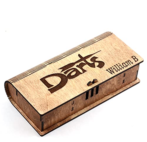 Amazon.com: HANDMADE Personalized wooden darts box Darts case Darts ...