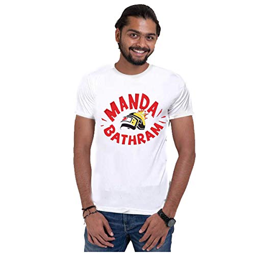 Buy MEEYAL-Manda Pathram- Roundneck White at Amazon.in