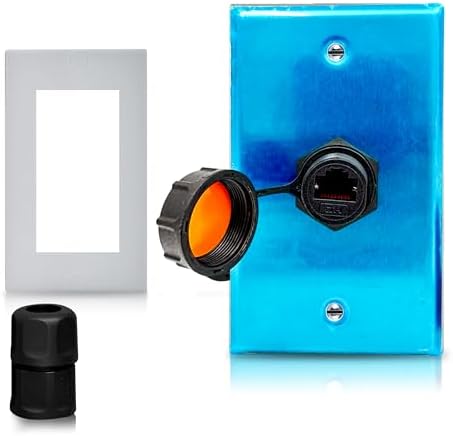 Amazon.com: DIYTECH Outdoor Ethernet Wall Plate, Outdoor Ethernet Box ...