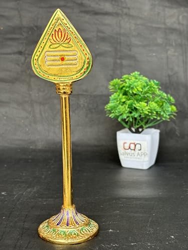 Buy Aalayam Selveer Metal Lord Murugan Vel with Stand 5.5 Inches Brass ...