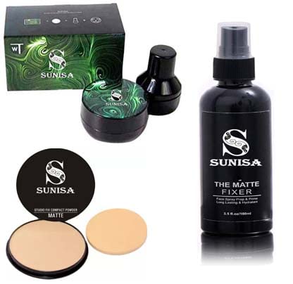 Buy SUNISA BB and CC Cream Foundation With Mushroom Head Air Cushion ...