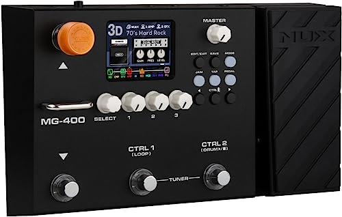 NUX MG-400 Guitar Multi-FX Pedal with dual processors and delivering ...