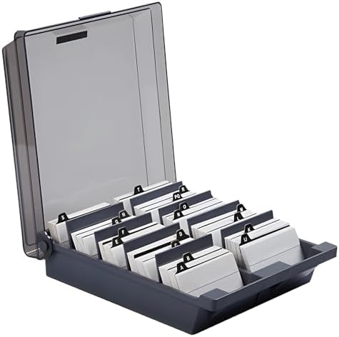 Amazon.com: 1000 Cards Business Card Holder for Desk, Business Card ...