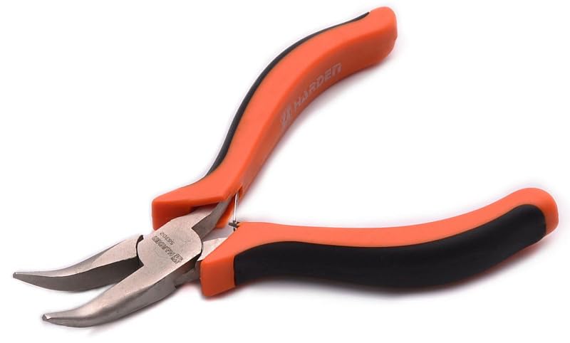 Amazon.com: Edward Tools Mini Bent Nose Pliers 4.5” - CRV Steel with ...