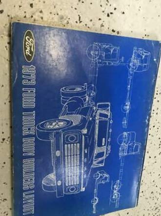 1973 Ford Truck Trucks Body Builders Layout Manual OEM Factory: Ford ...